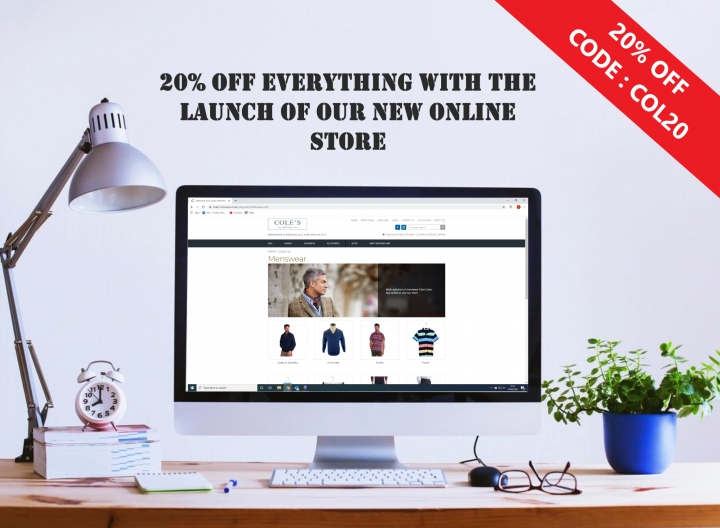Proud To Launch New Online Store Now LIVE | News | Coles Menswear and ...