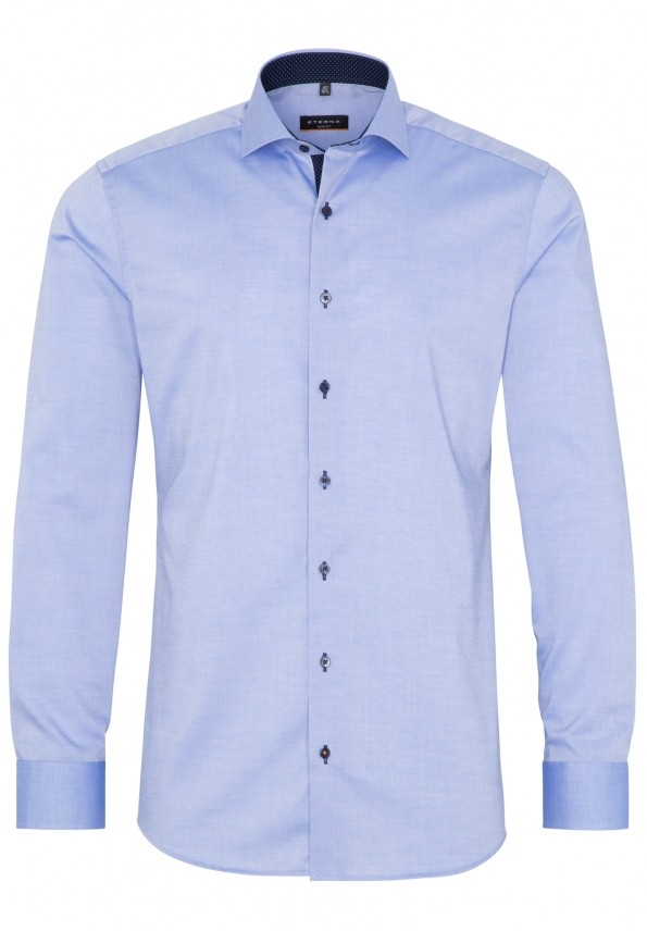 Eterna Eterna Blue Shirt With Trim | Menswear | Formal Shirts | Coles ...
